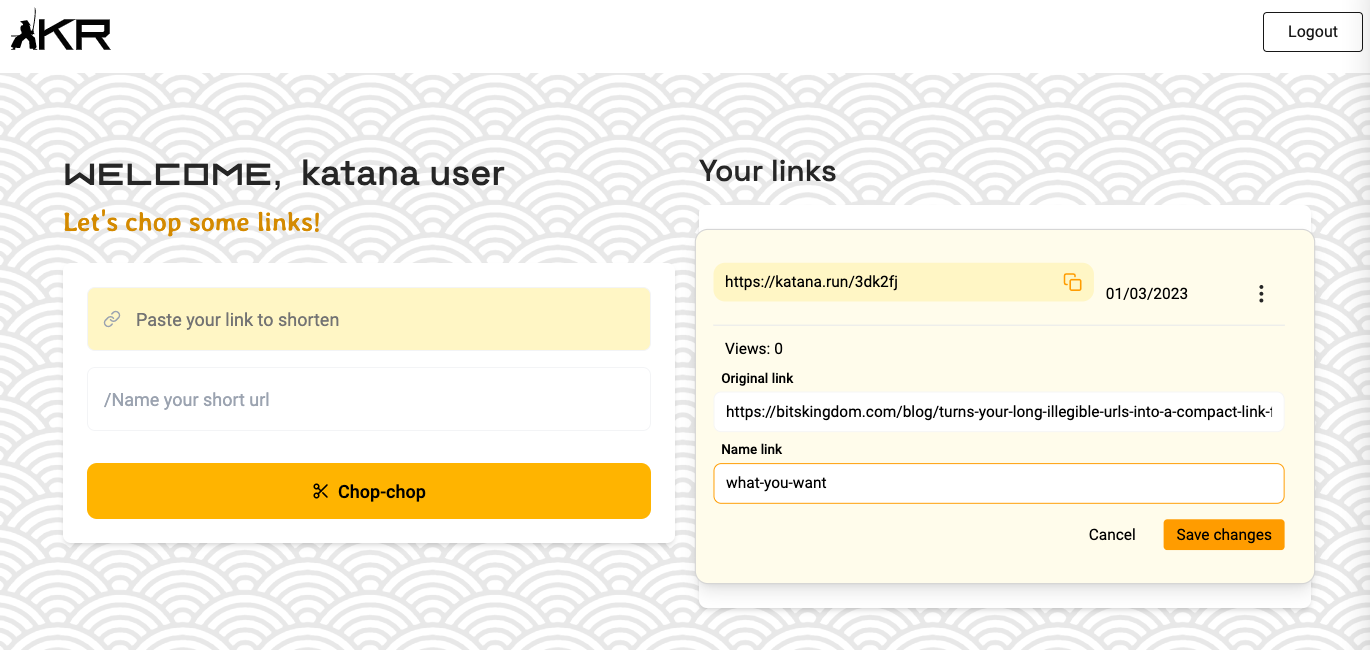 Katana.run: A Free URL Shortener with Amazing Features
